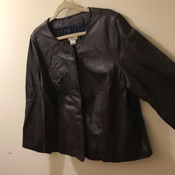 Worthington | Jackets & Coats | Last Chance Moving New Brown Genuine ...